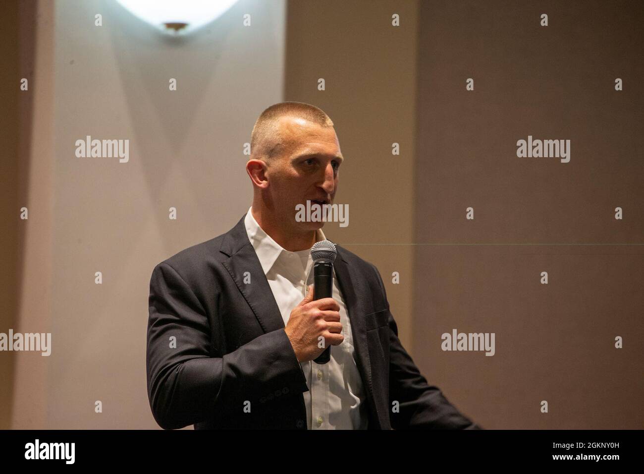 Rob Jones, Afghanistan veteran and motivational speaker, speaks to ...