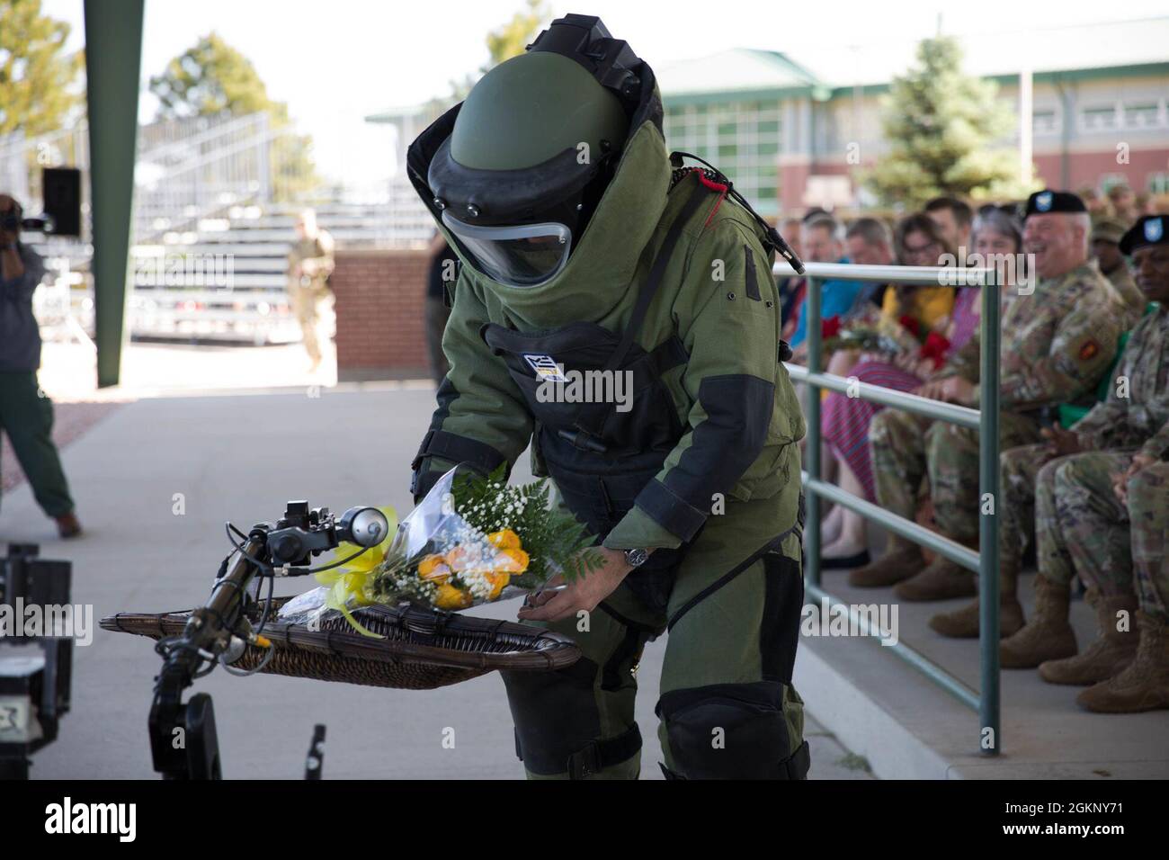 An explosive ordnance disposal (EOD) technician with 71st EOD Group ...