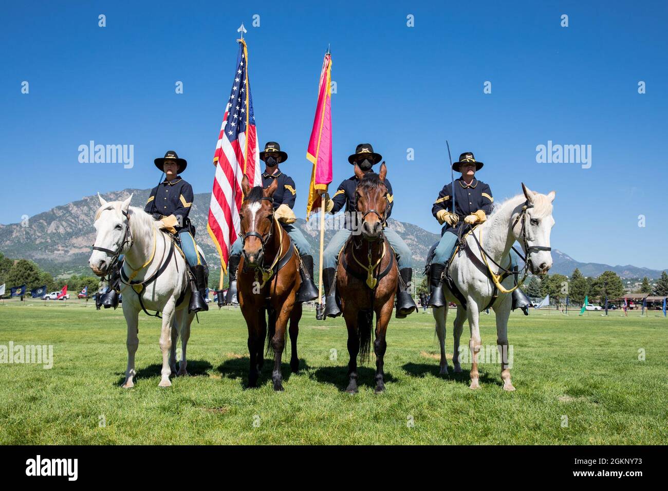 Fort Carson Mounted Color Guard participates in 71st EOD Group change ...