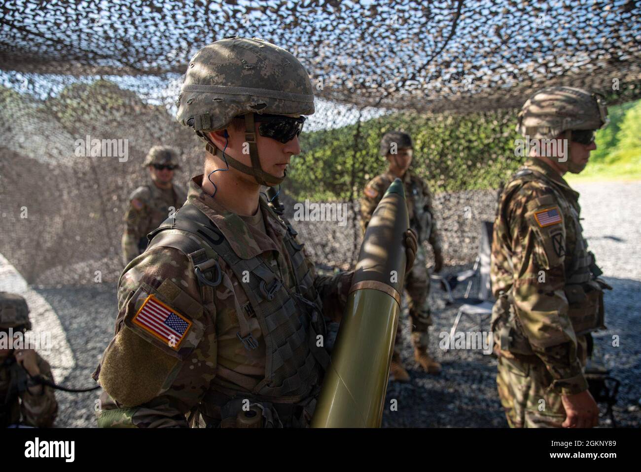 United States Military Academy Cadets conduct Call For Fire Training ...