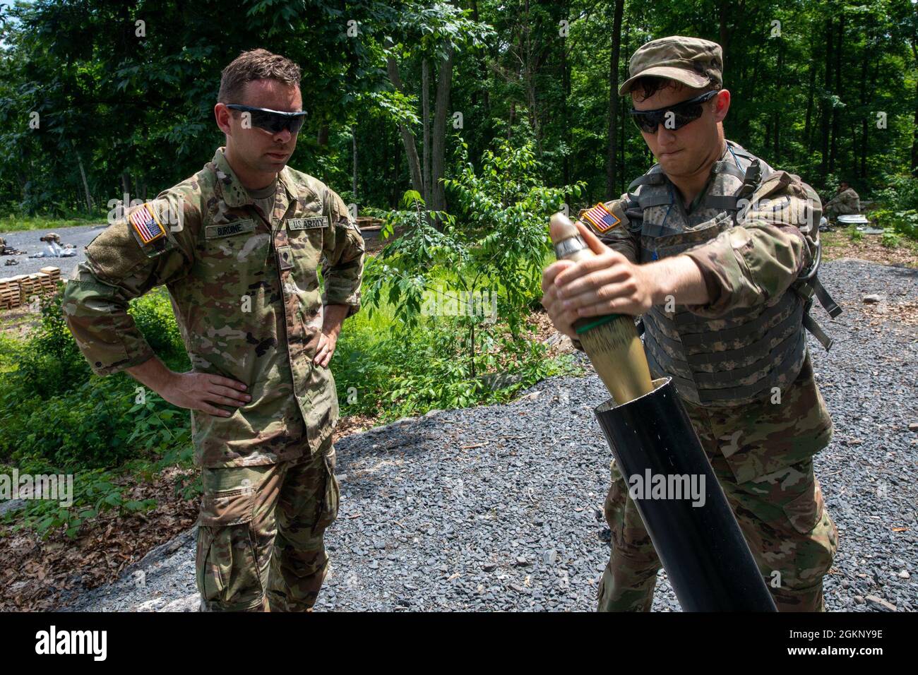 United States Military Academy Cadets conduct Call For Fire Training ...
