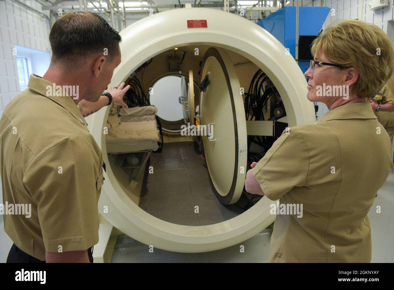 PENSACOLA, Fla. (June 9, 2021) Hospital Corpsman 3rd Class Evan Peck, a ...