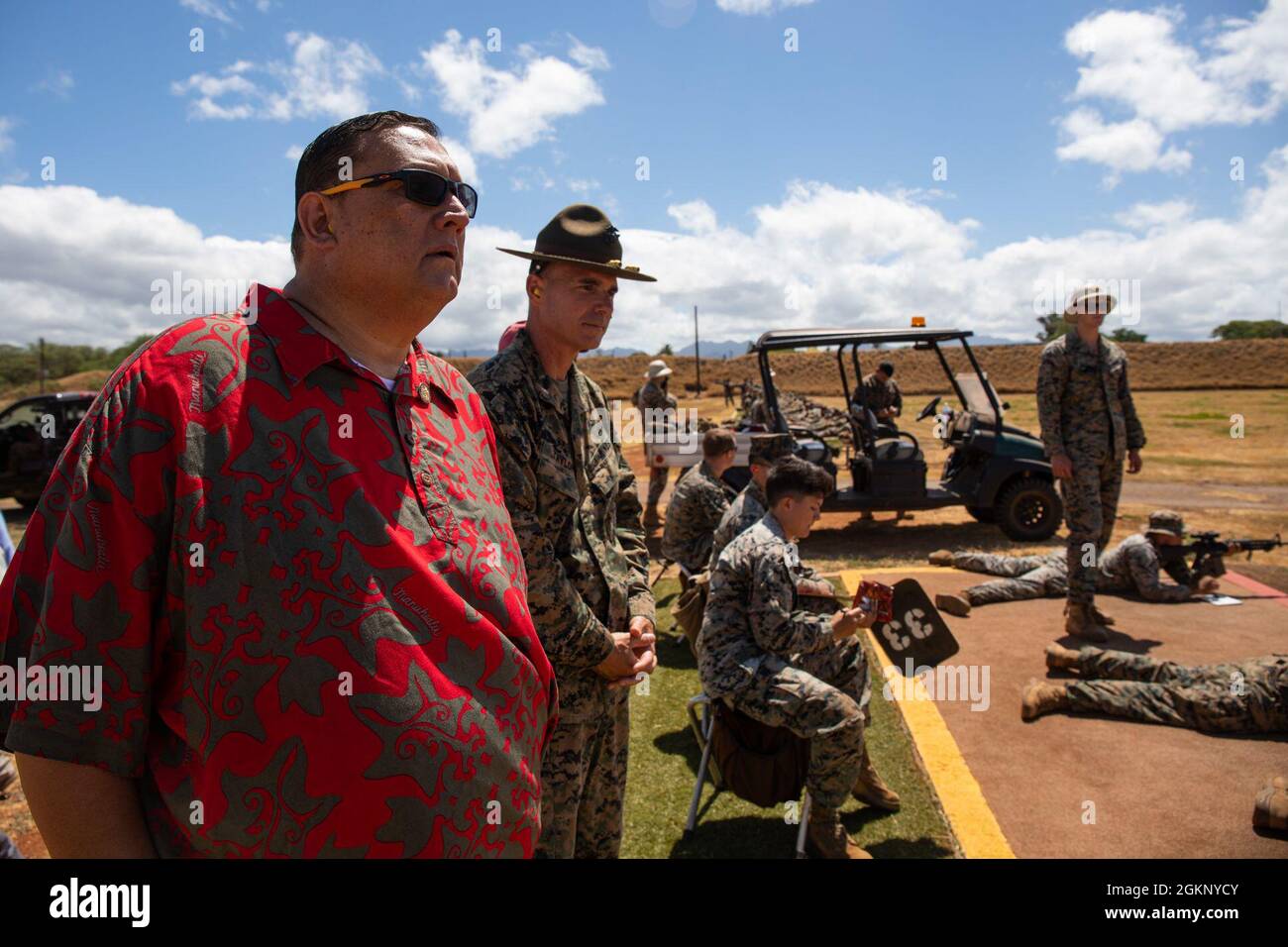Kurt Fevella, state senator, Hawaii, overlooks annual rifle ...