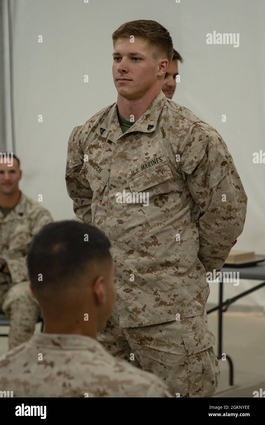 A U.S. Marine, with 2nd Battalion, 1st Marines, assigned to Special ...