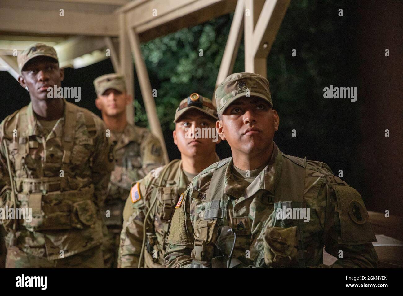 Staff Sgt. Ramiro Rangel, assigned to U.S. Army South, prepares to ...