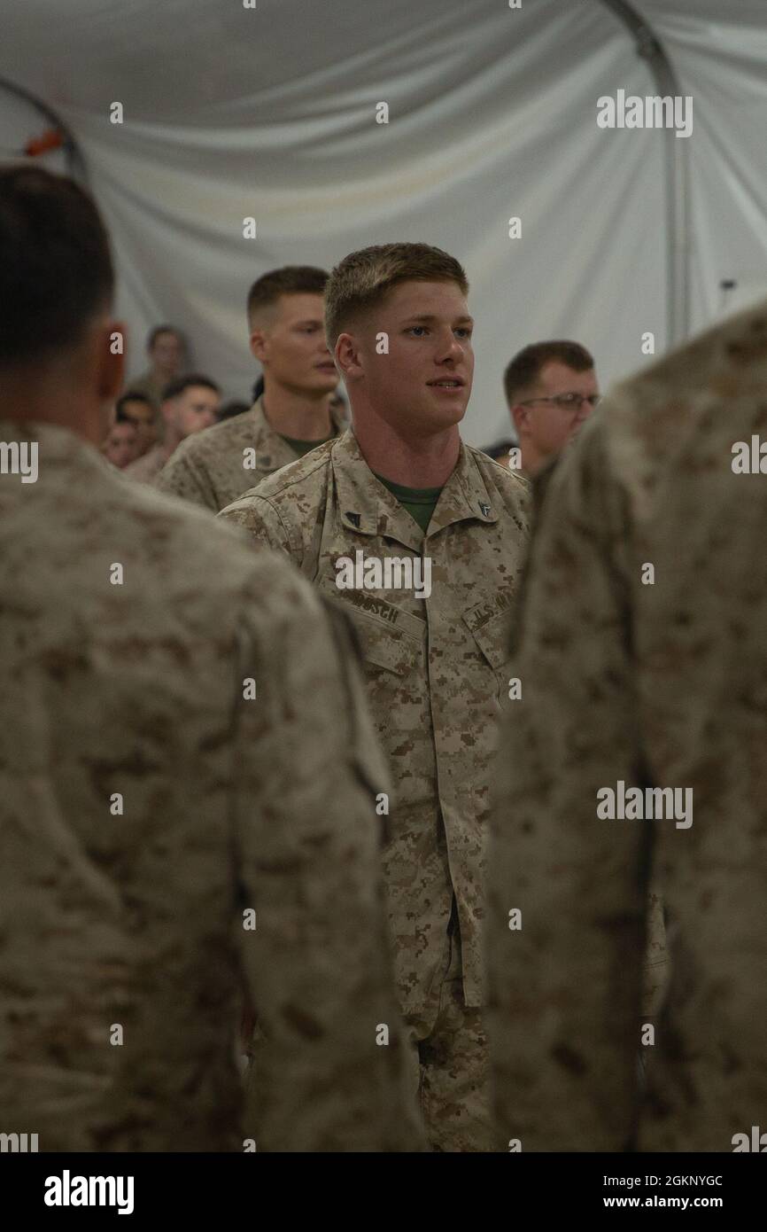A U.S. Marine, with 2nd Battalion, 1st Marines, assigned to Special ...