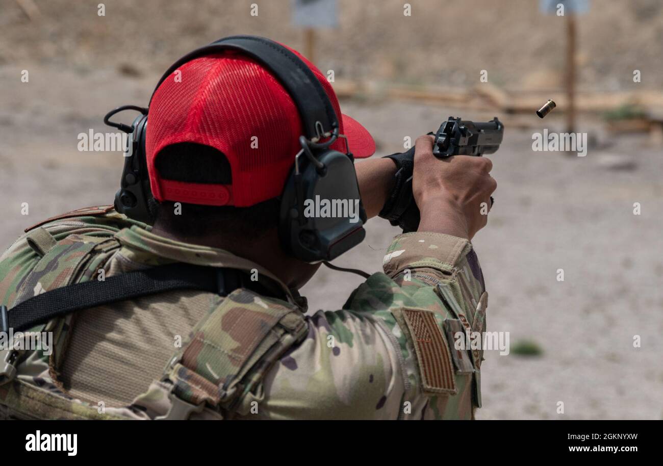 Senior Airman Benjamin Aquino, 152nd Security Forces combat arms ...