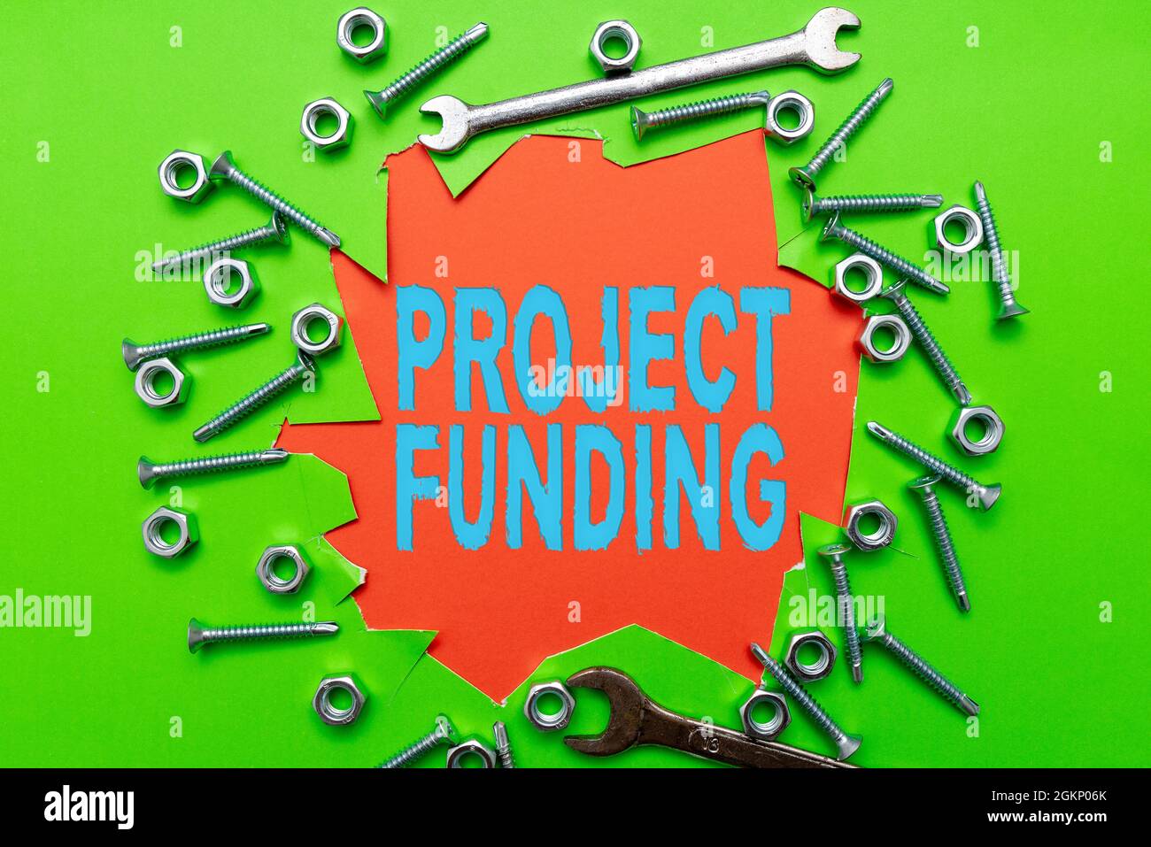 Text caption presenting Project Funding. Conceptual photo capital ...