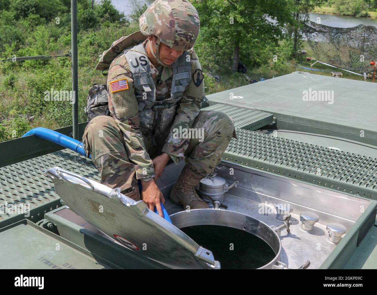 U.S. Army Reserve Spc. Desiree Ramirez, a horizontal construction ...