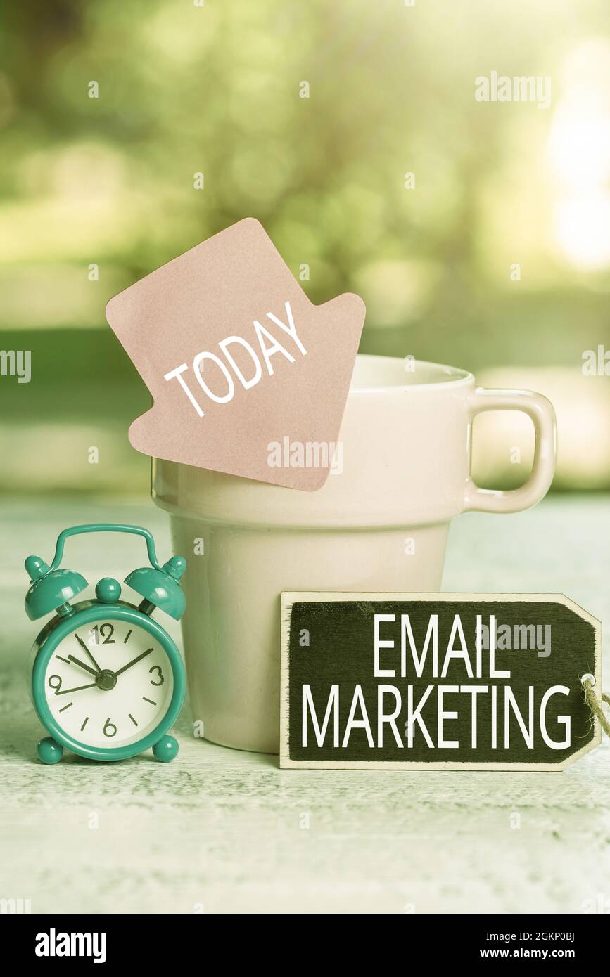 Text caption presenting Email Marketing. Word for act of sending a ...