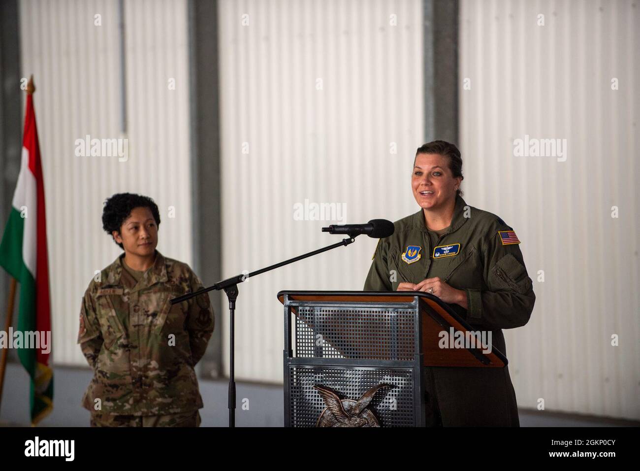U.S. Air Force Lt. Col. Robin Cadow, Inter-European Air Forces Academy ...