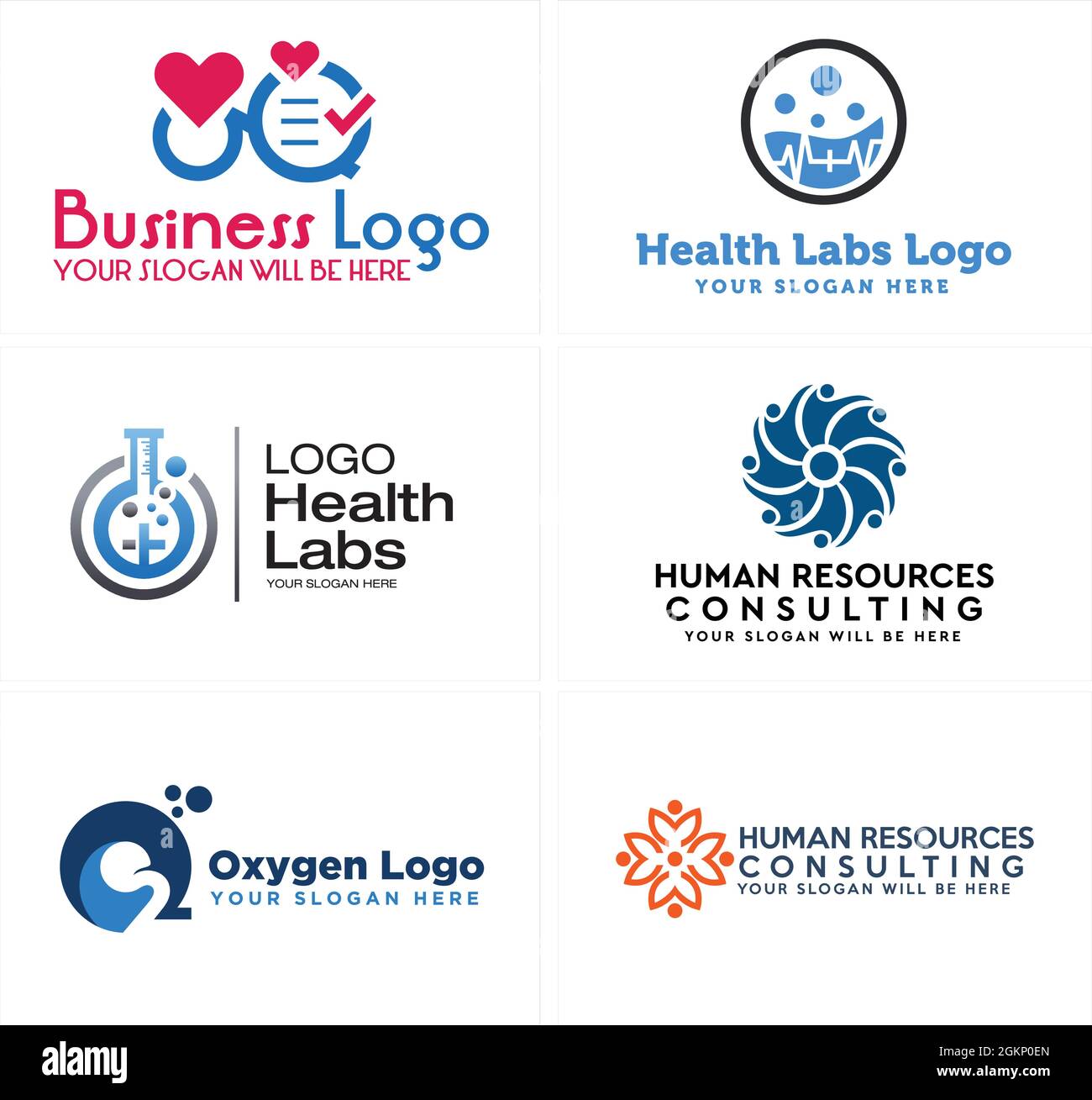 Laboratory human resources consulting logo design Stock Vector Image ...