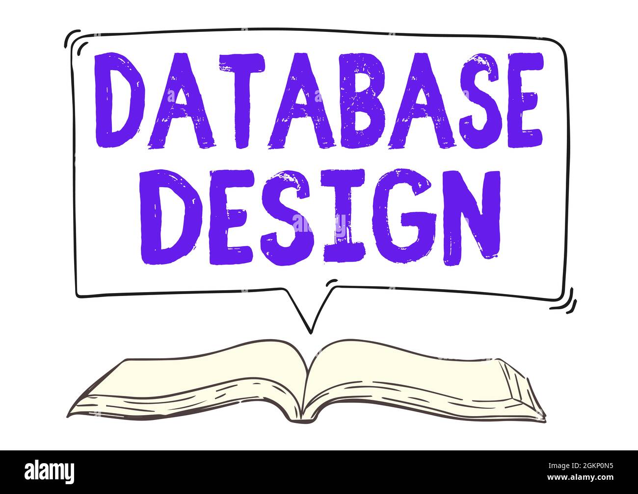 Text showing inspiration Database Design. Business approach organisation of data according to a ...