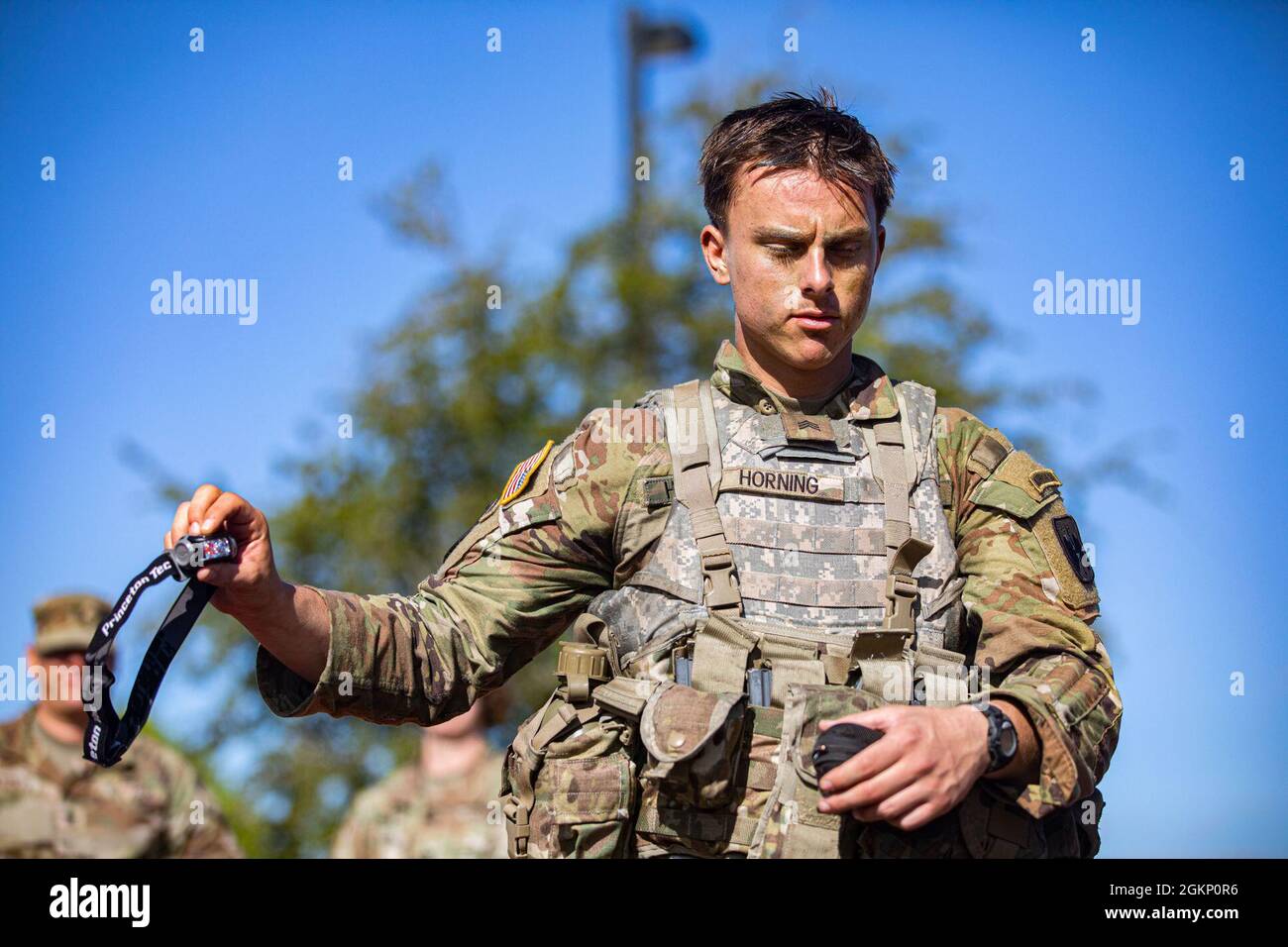 Sgt. Daniel Horning, an intelligence analyst assigned to Headquarters ...