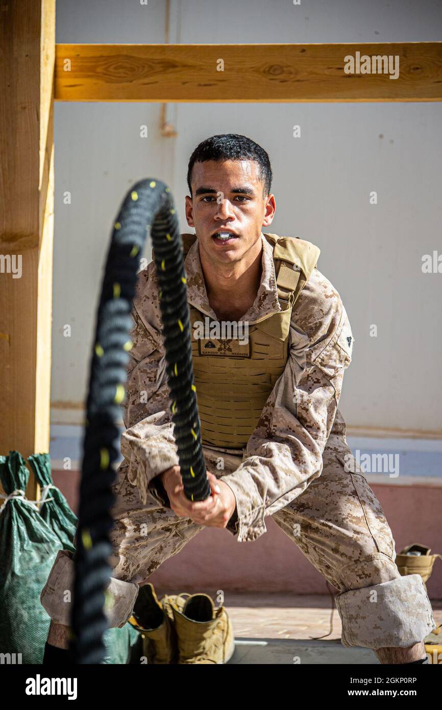 A U.S. Marine with 2nd Battalion, 1st Marines, attached to the Special ...