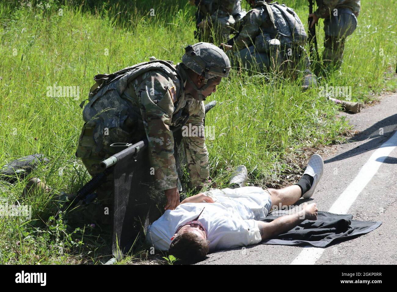 A U.S. Army Reserve Soldier with Headquarters and Headquarters Company ...