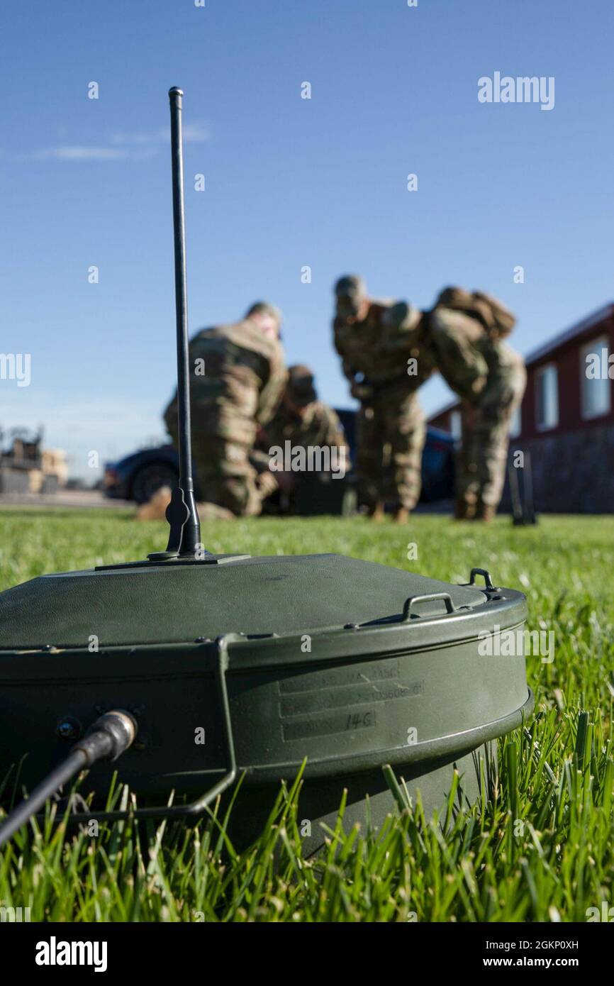 Soldiers perform a function check on their low-level voice intercepting ...