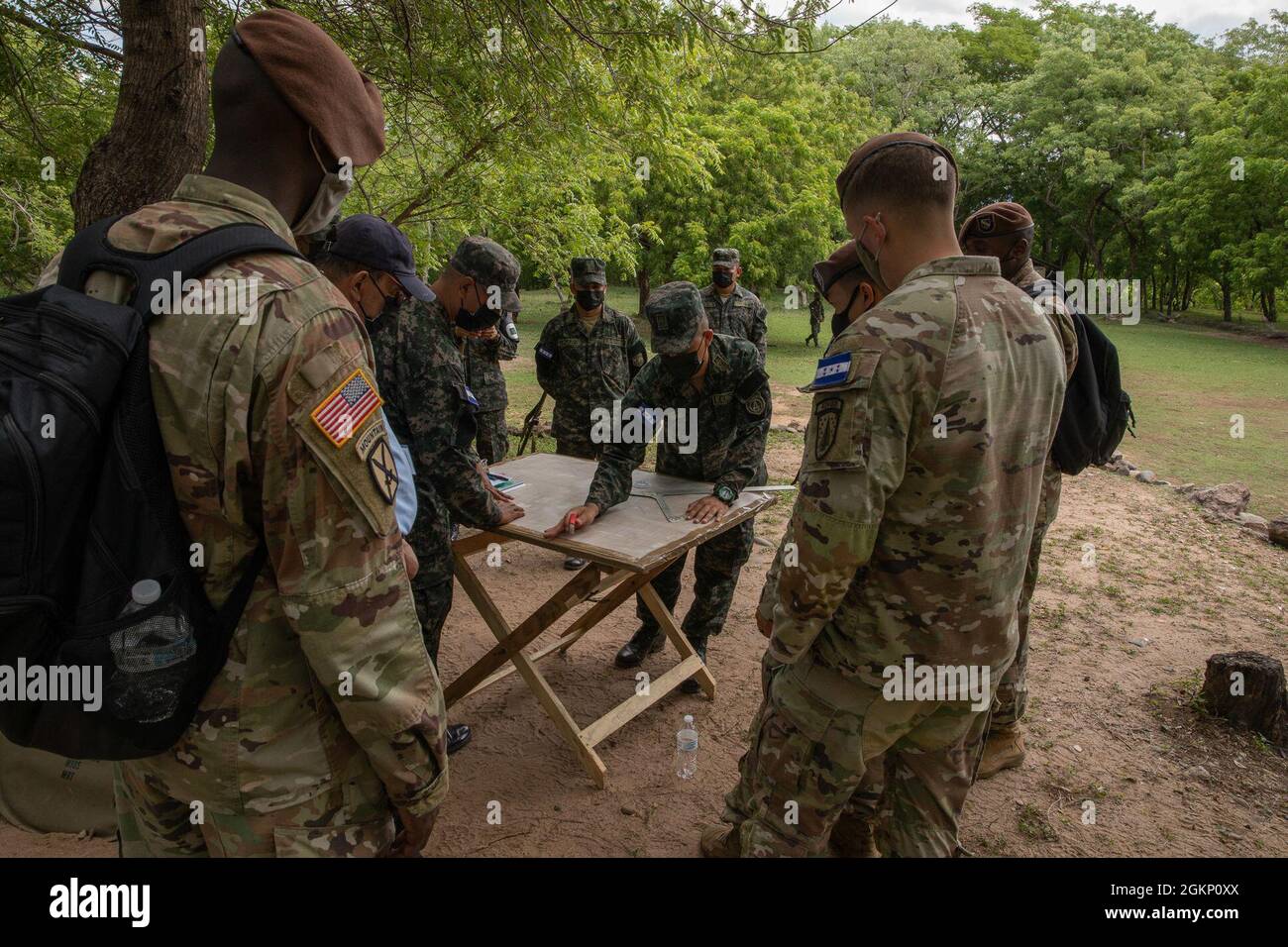 Soldiers assigned to Field Artillery Advisor Team 1412, 5th Battalion ...