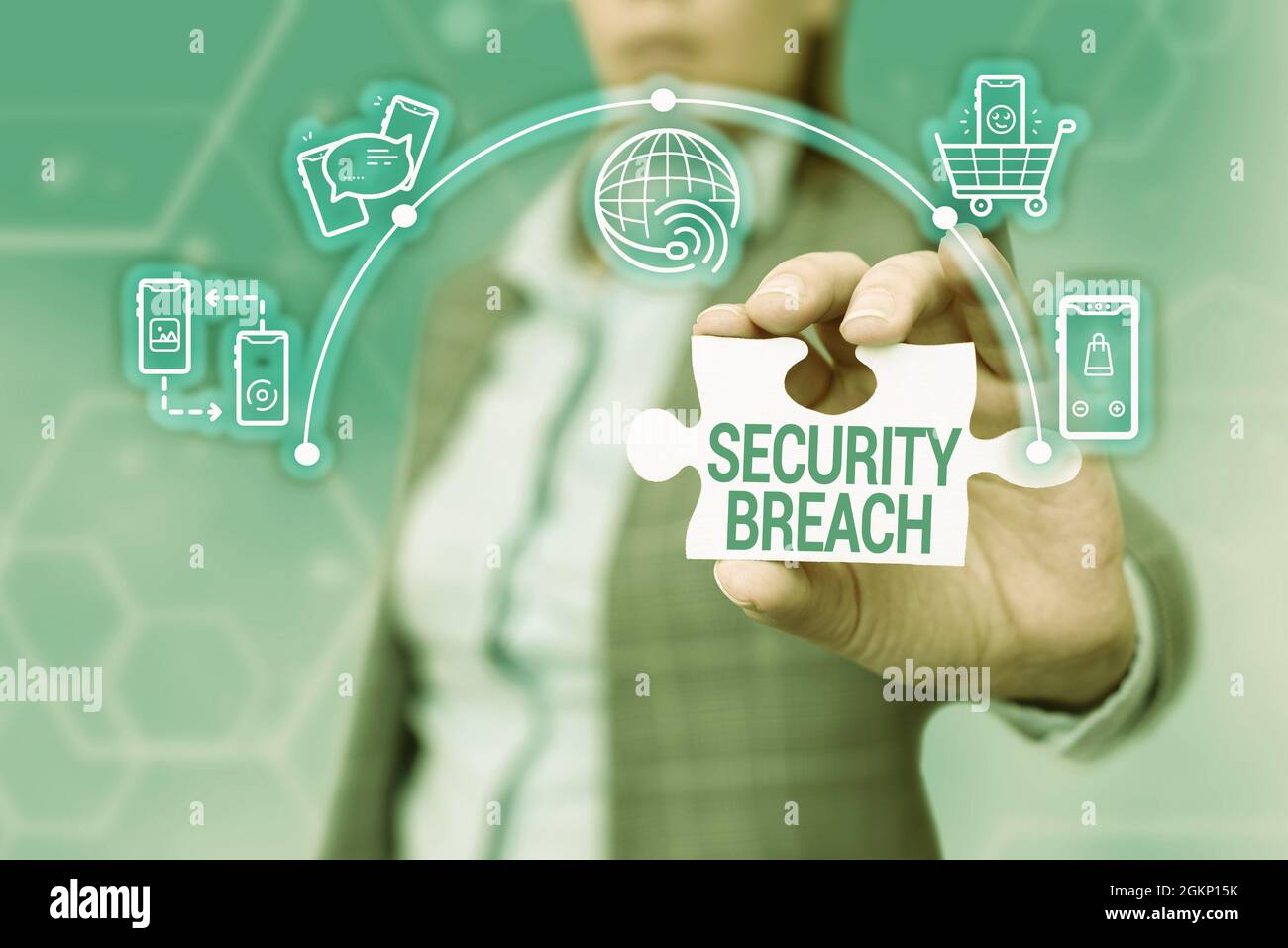 Text sign showing Security Breach. Word Written on any incident that ...