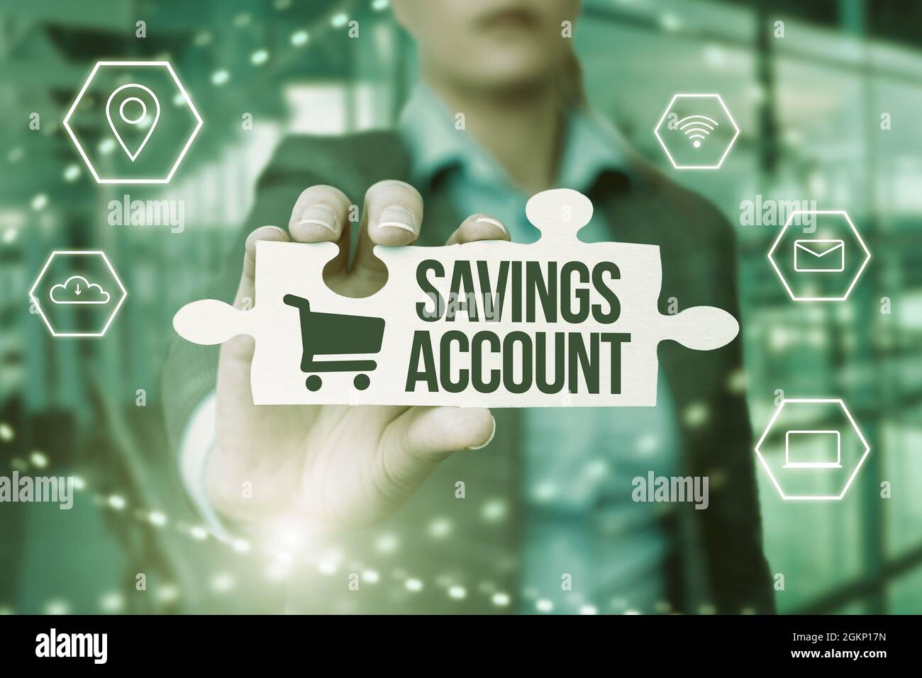 Text sign showing Savings Account. Conceptual photo an interestbearing ...