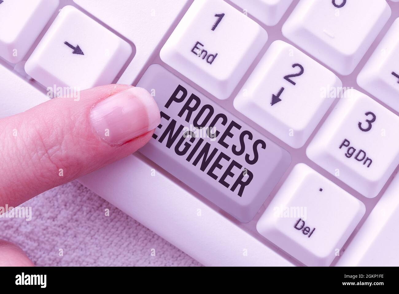 Sign displaying Process Engineer. Word for responsible for developing ...