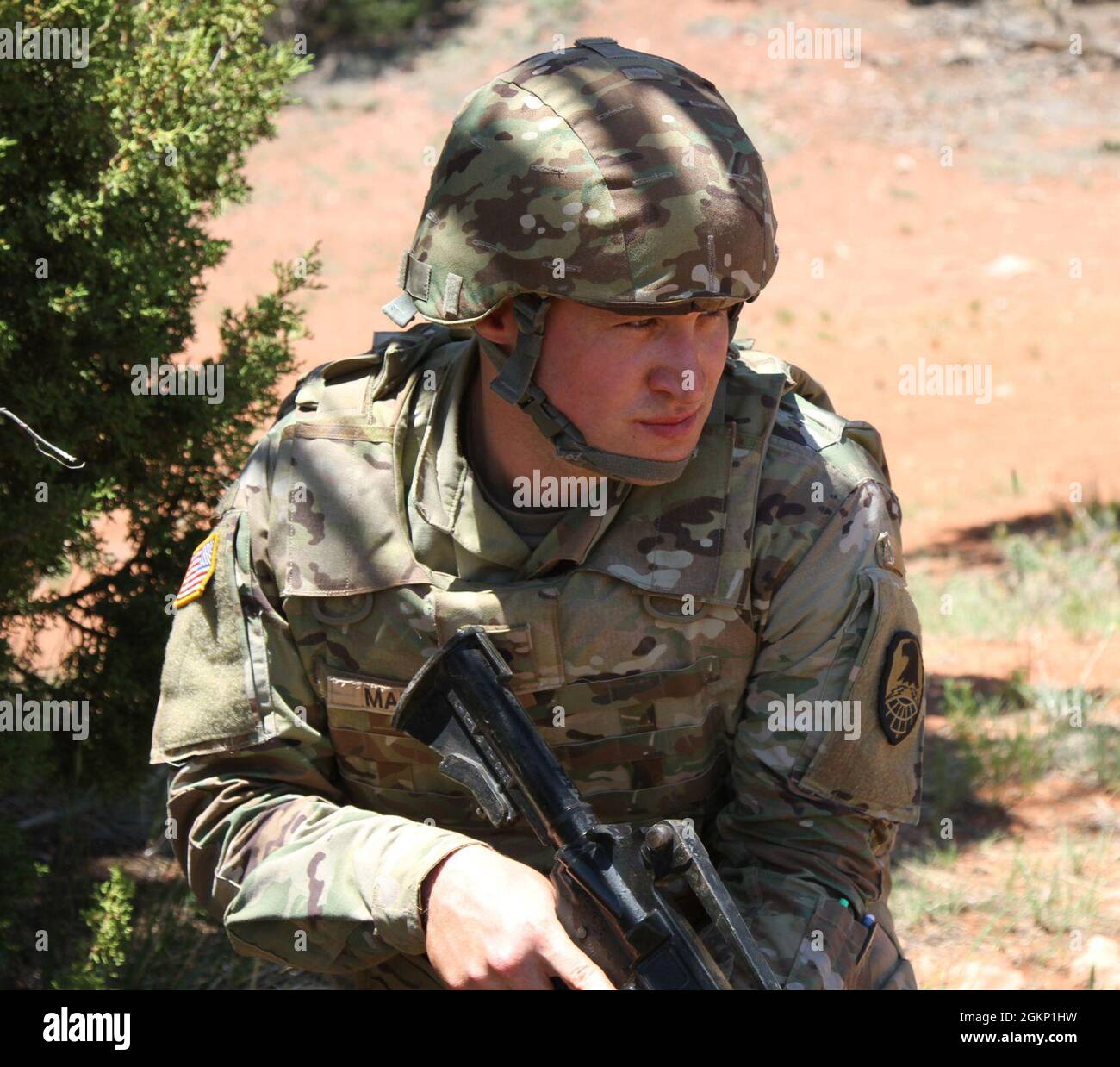 Spc. Anthony Martin, a satellite controller with Company C, 53rd Signal ...