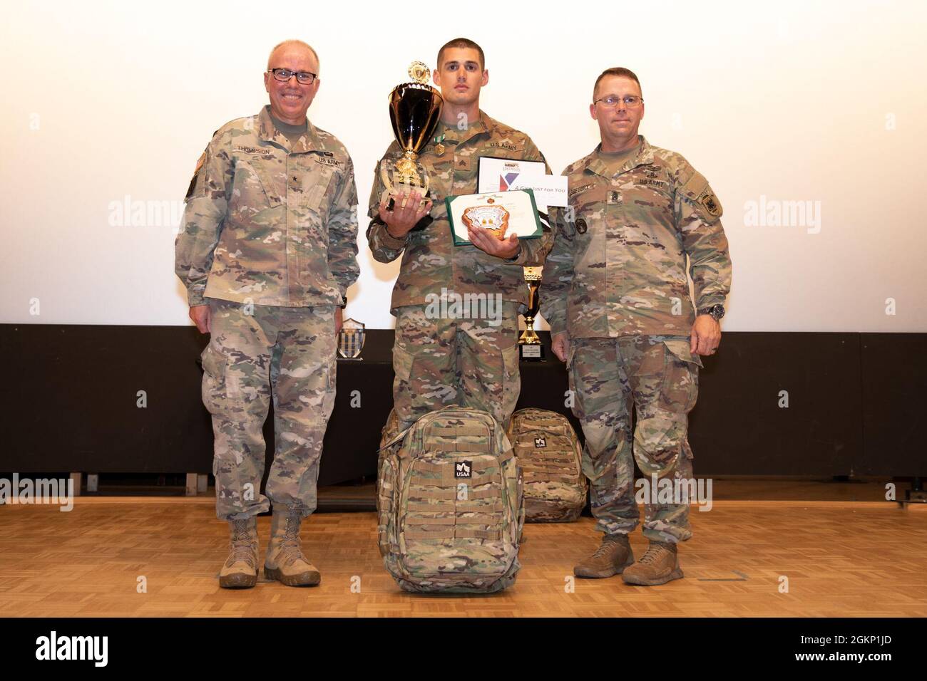 U.S. Army Brig. Gen. Mark W. Thompson, (Left) Command Surgeon, Regional ...