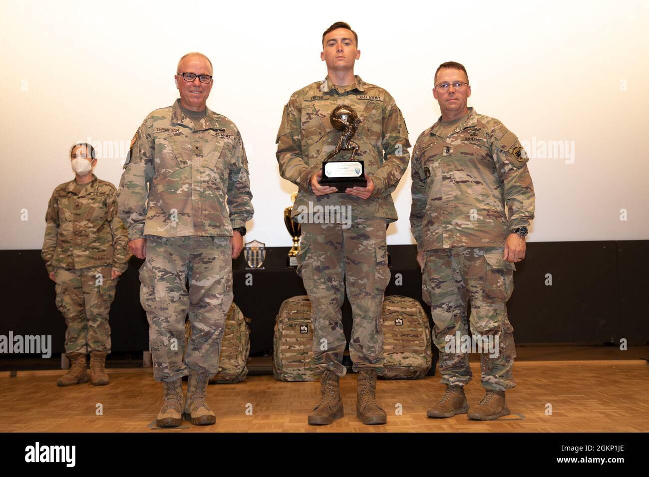 U.S. Army Brig. Gen. Mark W. Thompson, (Left) Command Surgeon, Regional ...