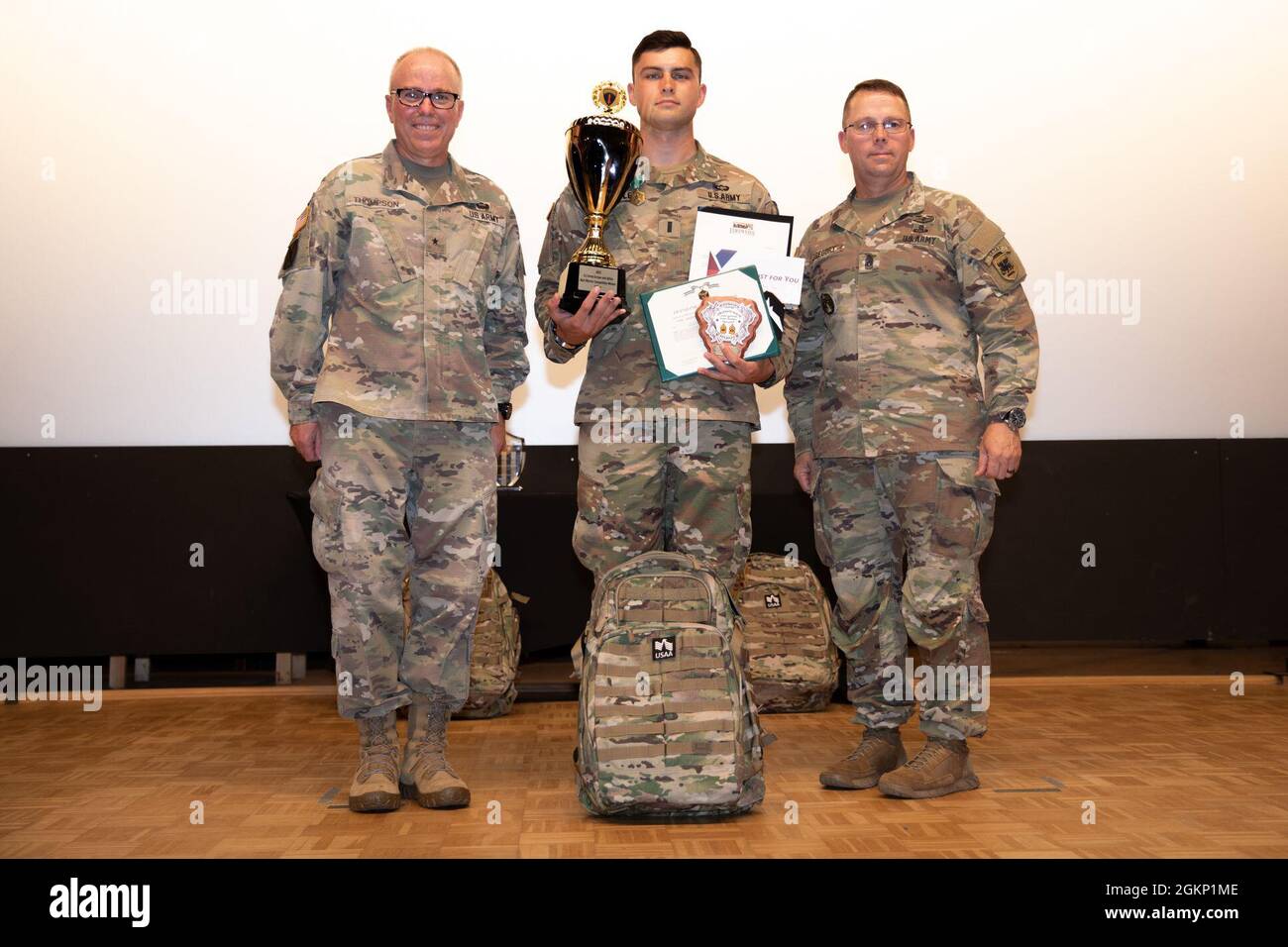 U.S. Army Brig. Gen. Mark W. Thompson, (Left) Command Surgeon, Regional ...