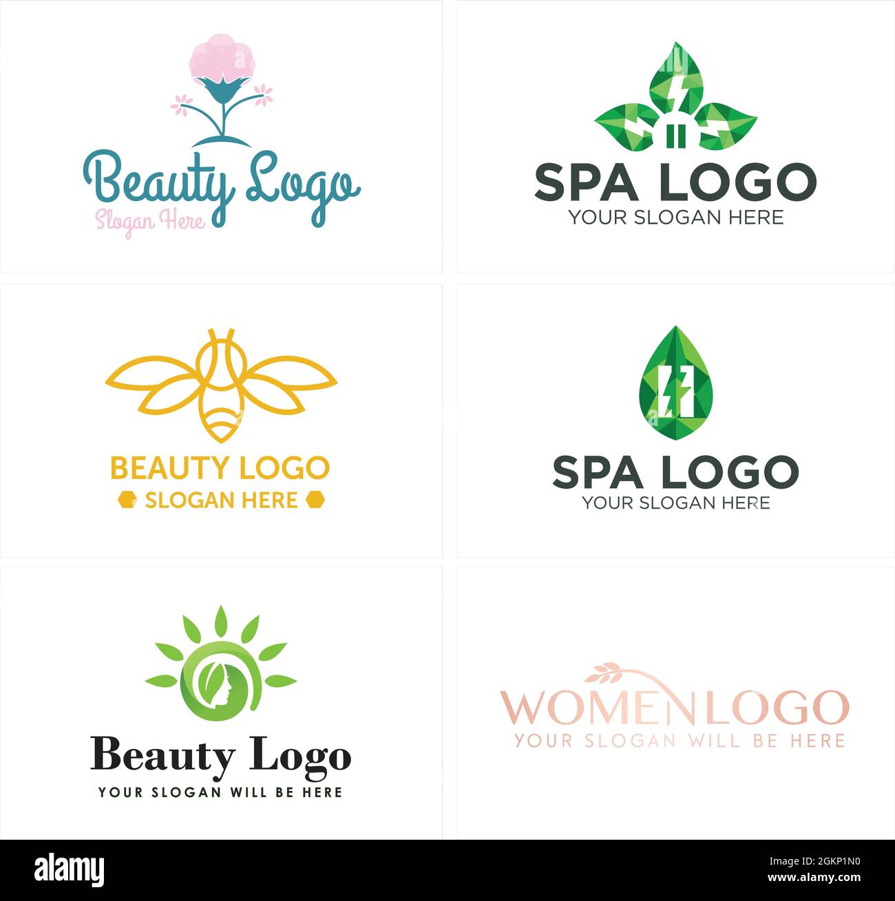 Natural eco skin care Stock Vector Images - Alamy