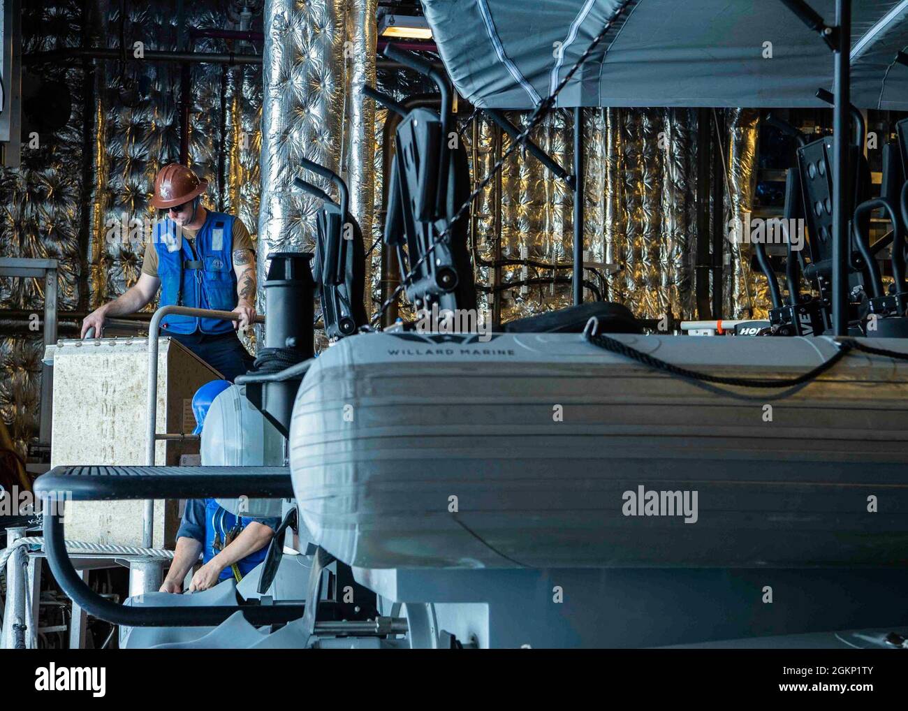 PHILIPPINE SEA (June 10, 2021) Mineman 1st Class Andrew R. Lemke, from ...