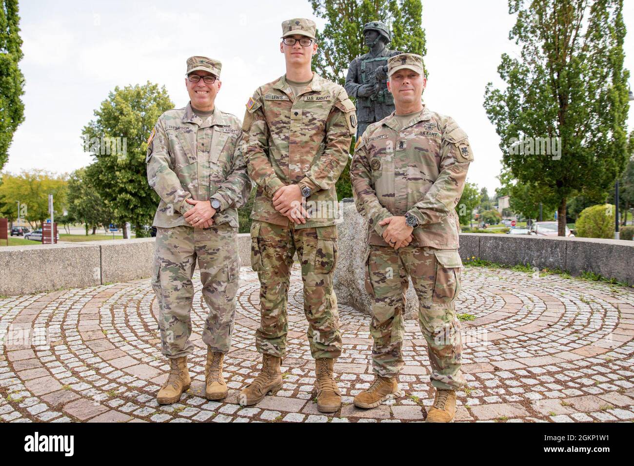 U.S. Army Brig. Gen. Mark W. Thompson, (Left) Command Surgeon, Regional ...