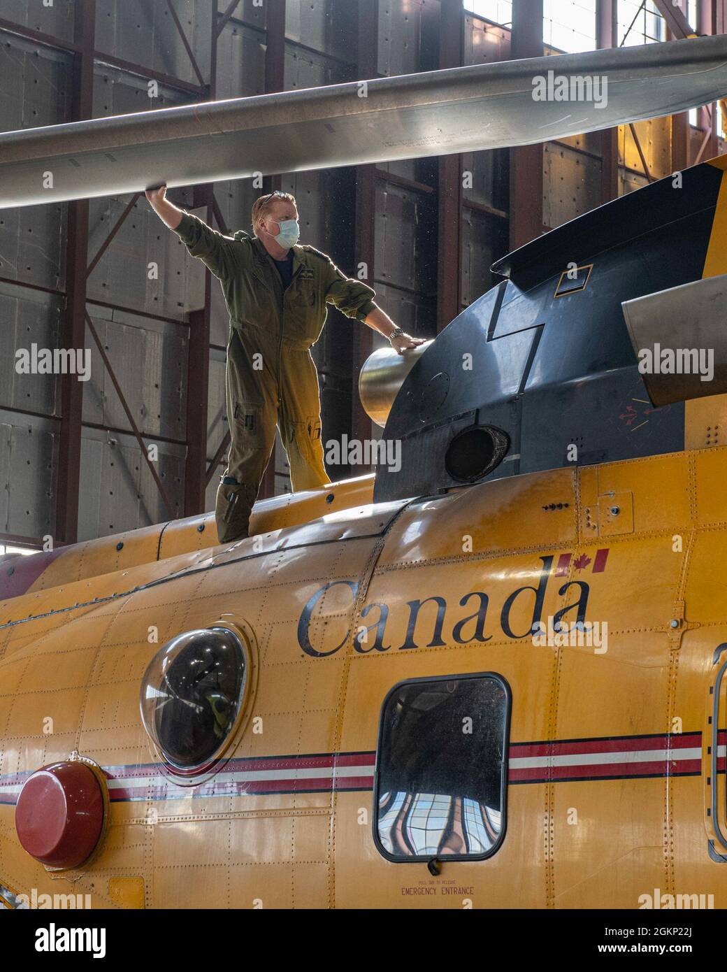 Royal Canadian Air Force flight engineer Master Corporal Garry Cousins ...
