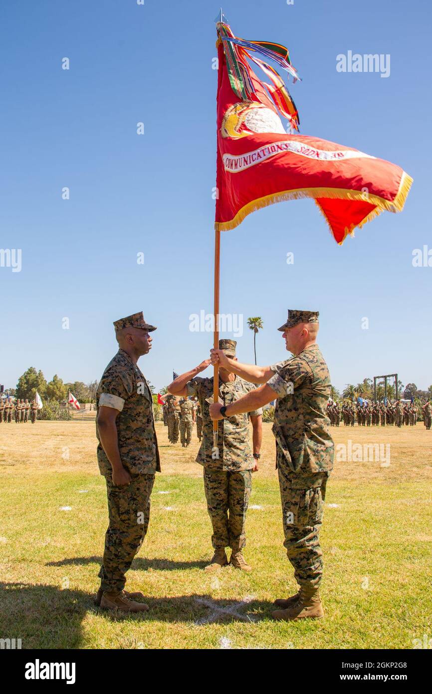 U.S. Marine Corps Lt. Col. Kurt M. Gall, outgoing commanding officer of ...