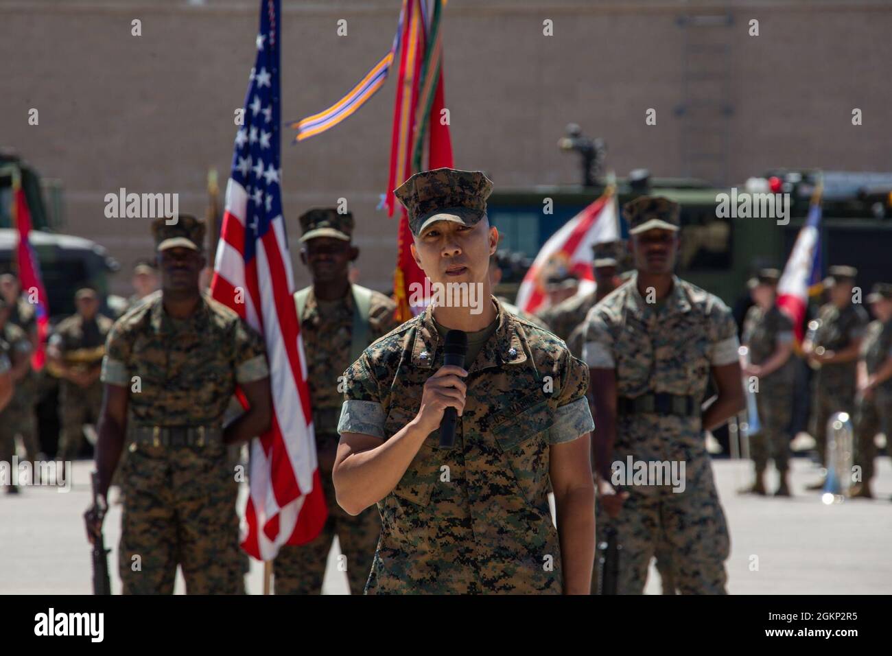 U.S. Marine Corps Lt. Col. David L. Tran, the commanding officer of ...
