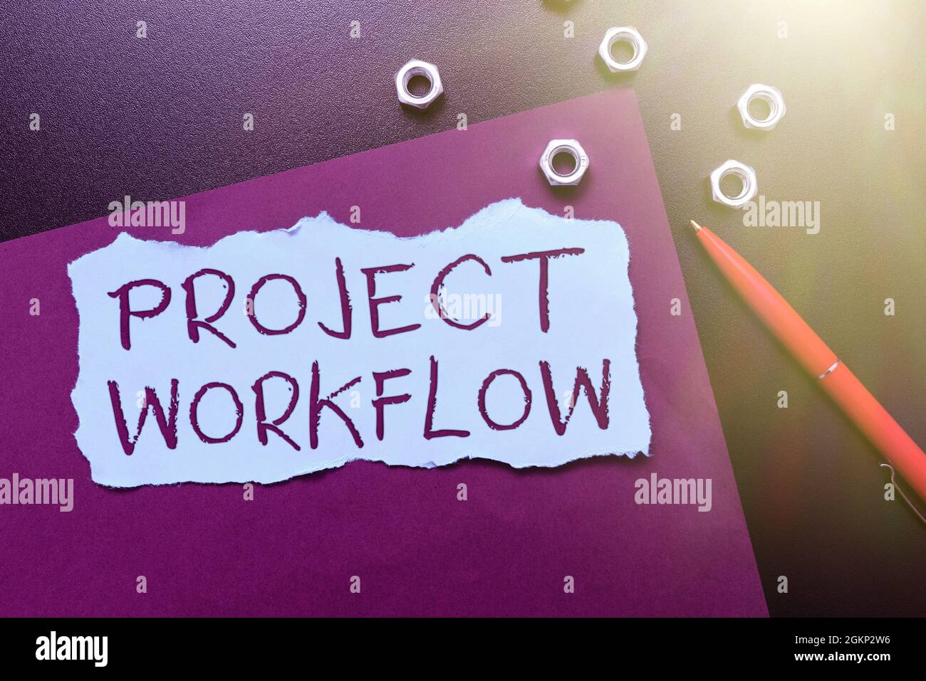 Inspiration showing sign Project Workflow. Word for series of steps ...