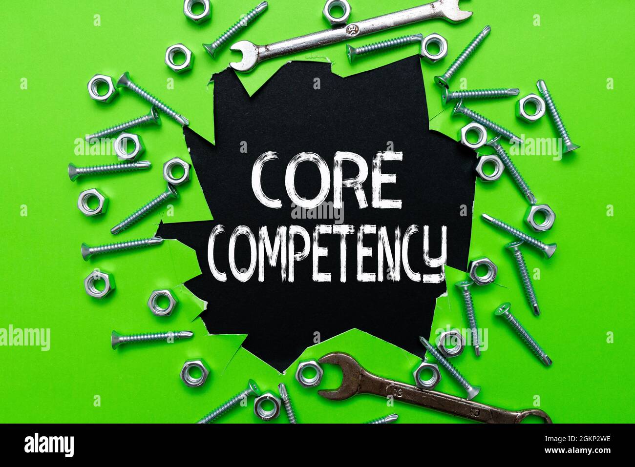 Conceptual caption Core Competency. Business idea harmonized ...