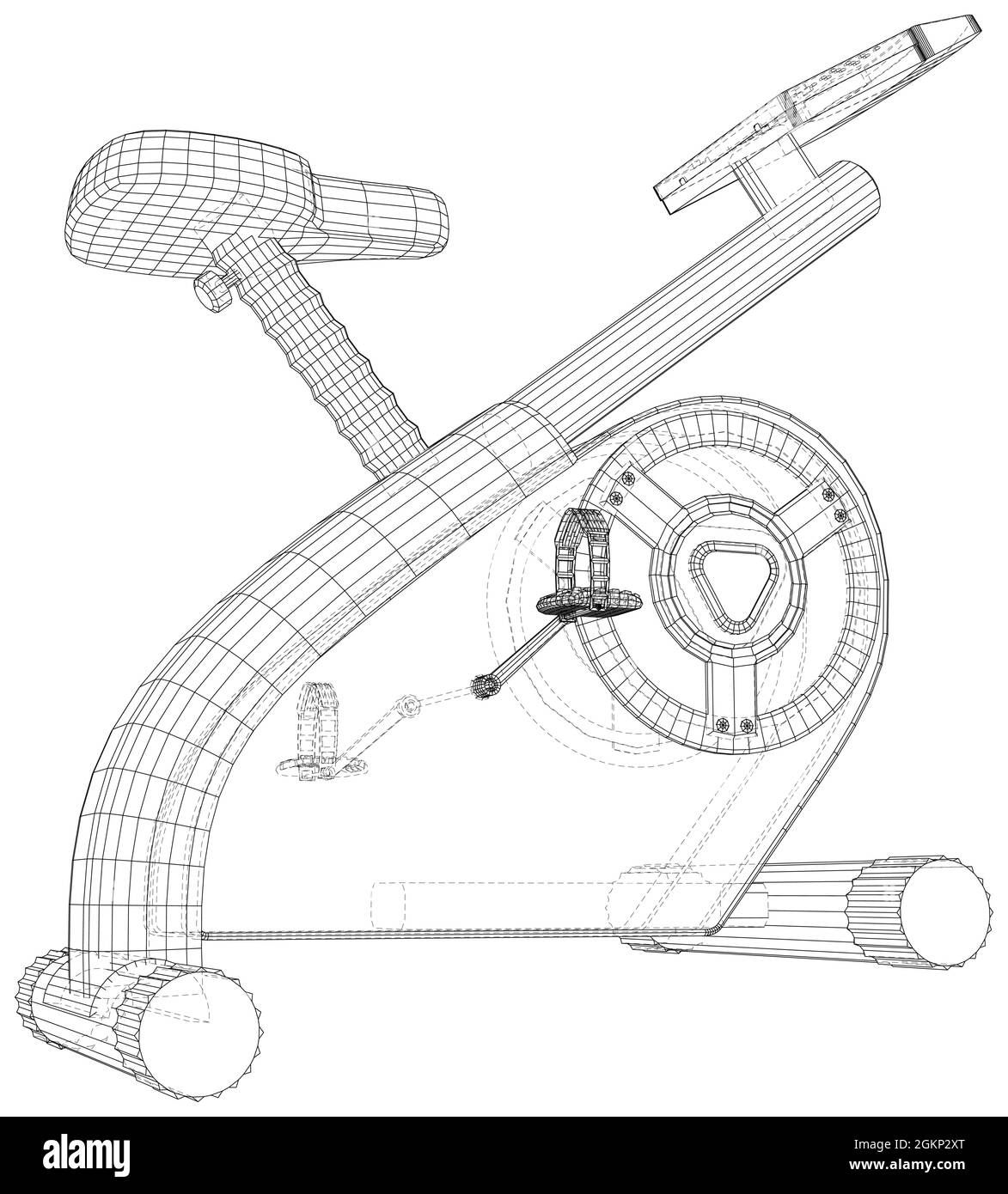 Stationary bicycle home Stock Vector Images - Alamy
