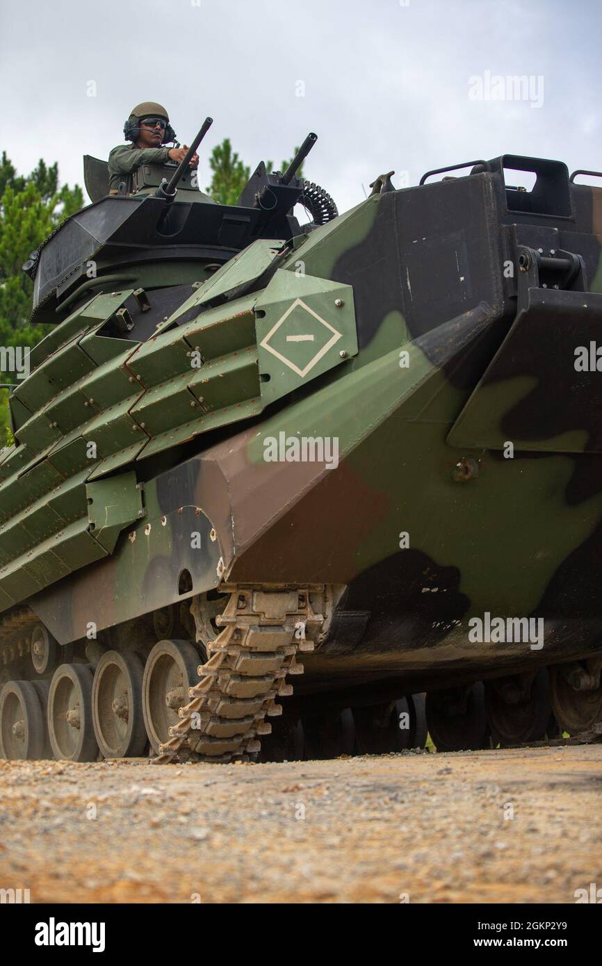 U.S. Marines with Company B, 3d Assault Amphibian Battalion, currently ...