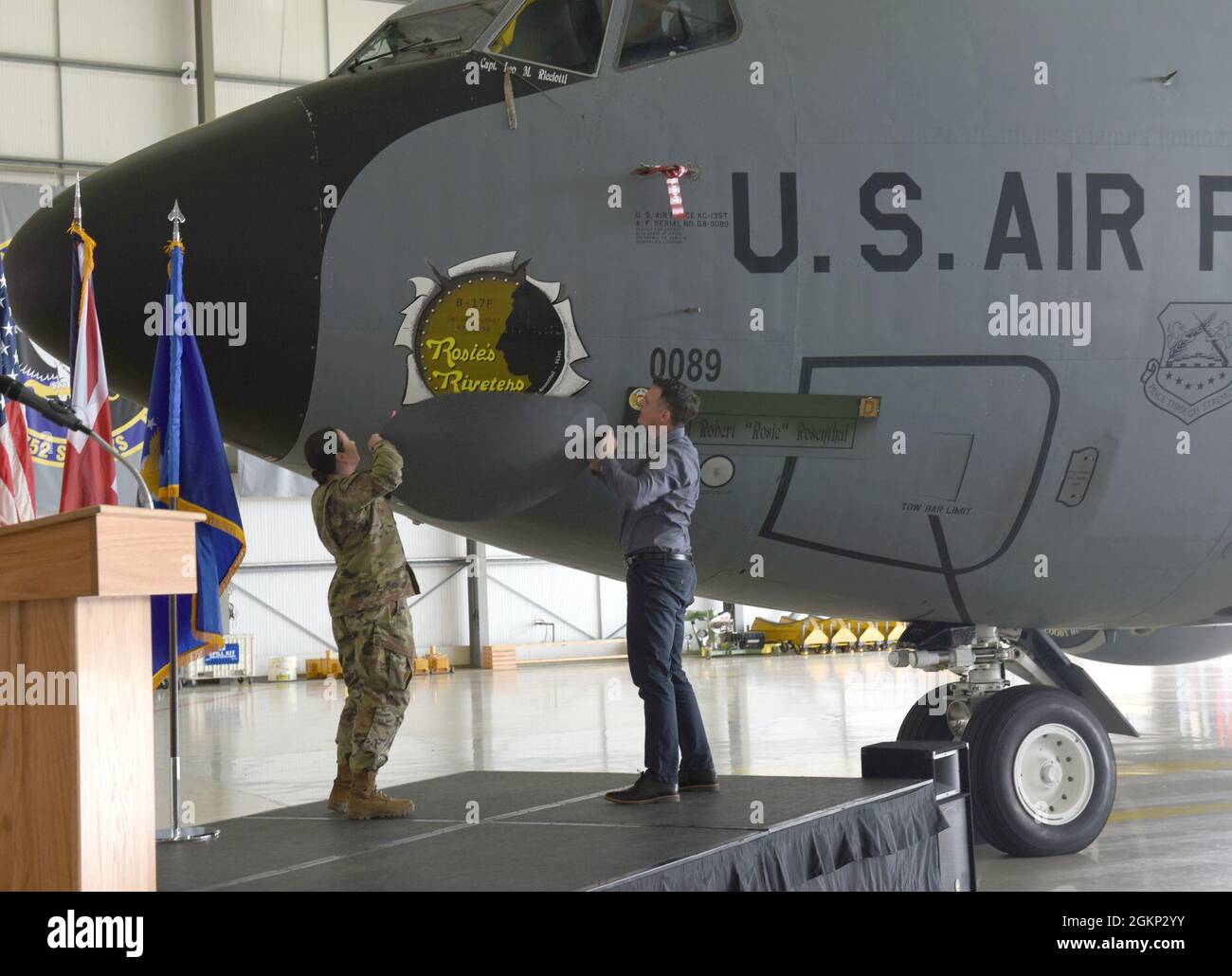 The 100th Air Refueling Wing’s newest heritage nose art, “Rosie’s ...