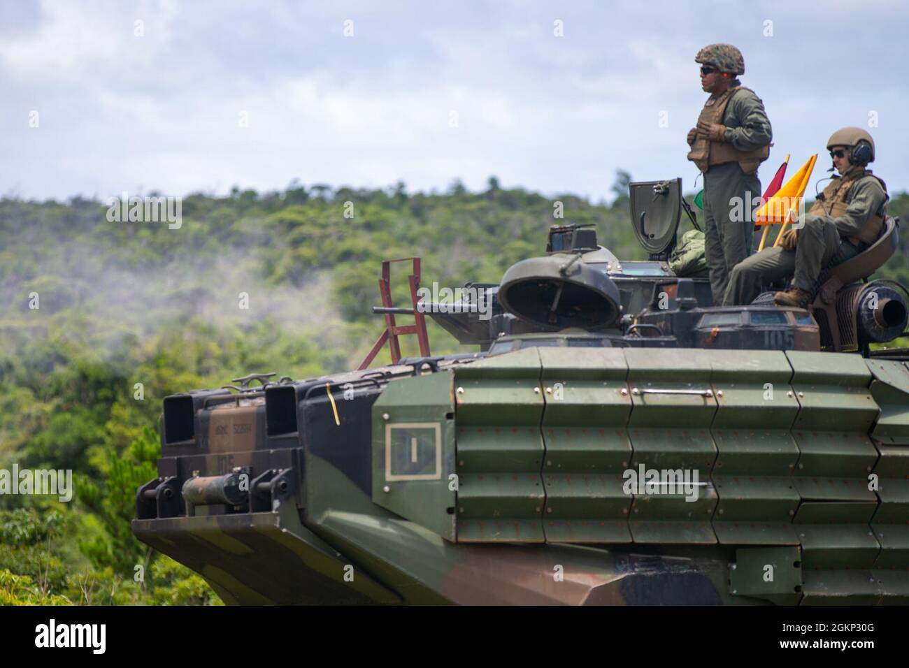 U.S. Marines with Company B, 3d Assault Amphibian Battalion, currently ...