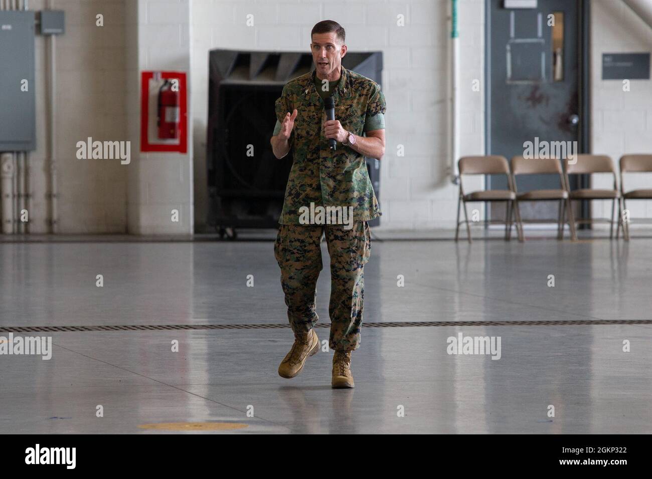 U.S. Marine Corps Col. Richard D. Joyce, left, Col. Robert B. Finneran ...