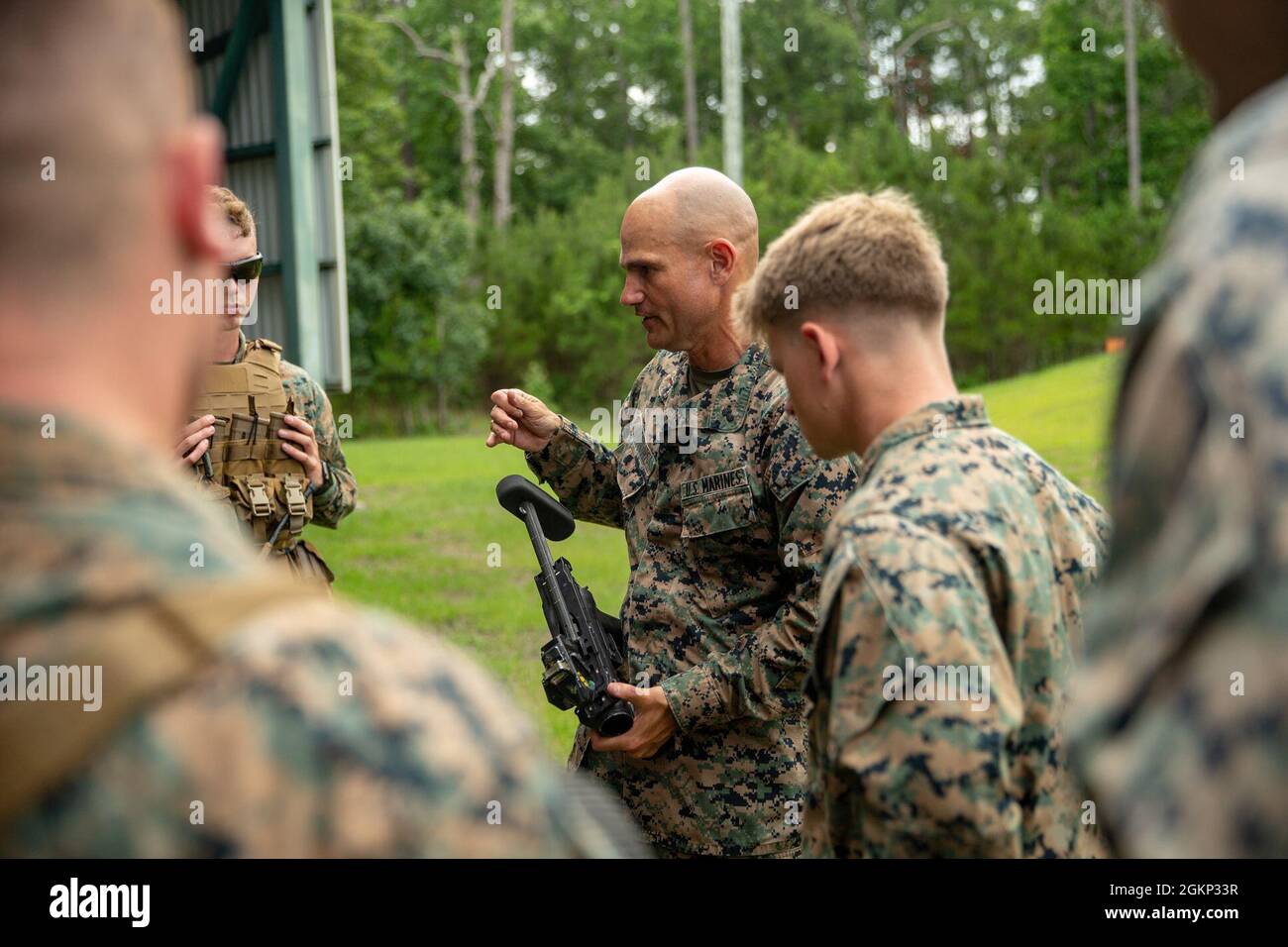 U.S. Marine Corps CWO4 Jeremy Barone, an infantry weapons officer with ...