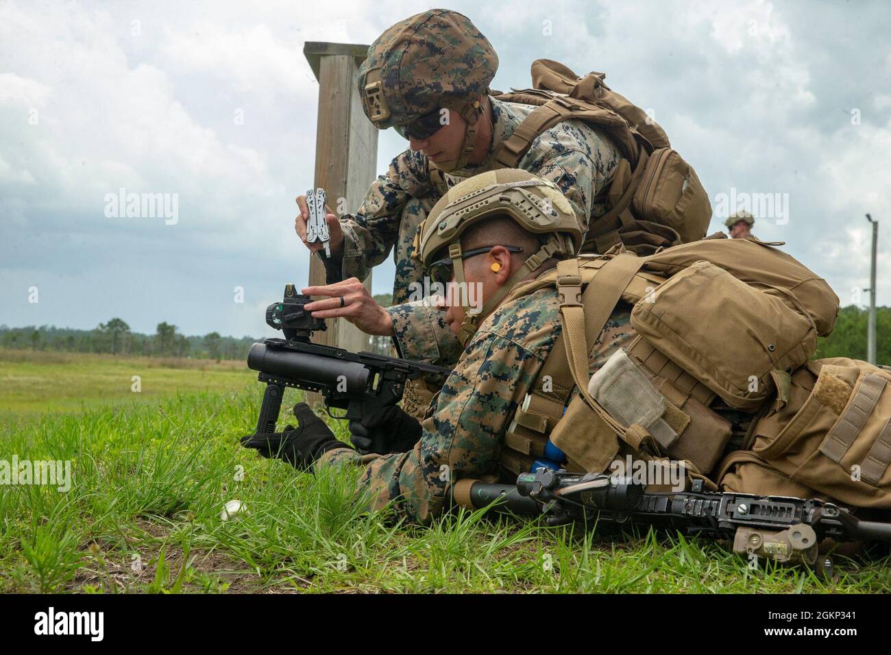 U.S. Marine Corps Cpl. Christian Wright and Lance Cpl. Brian ...