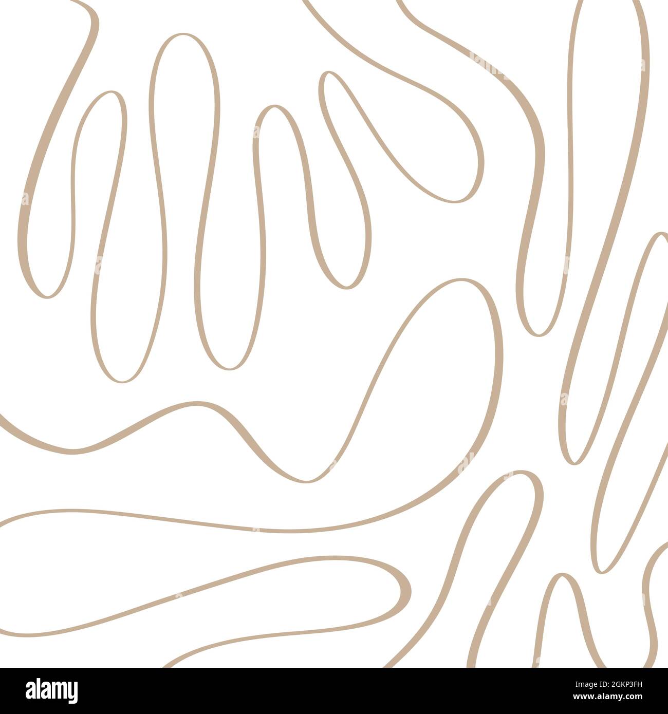 abstract pattern with brown geometric tangled lines on white background ...