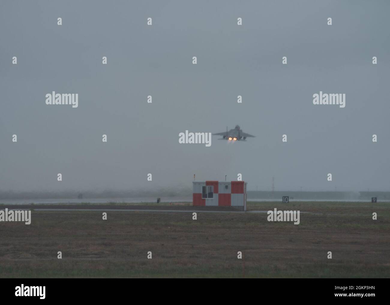 A F-15E Strike Eagle from the 389th Fighter Squadron takes off from the ...