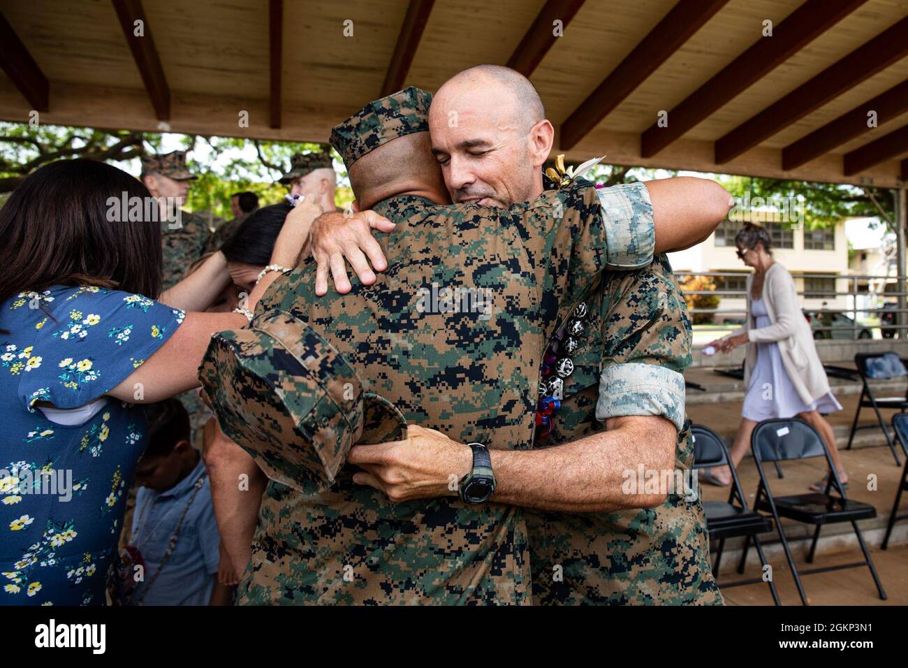 U S Marine Corps Lt Col Stephen M Mcneil Incoming Commanding