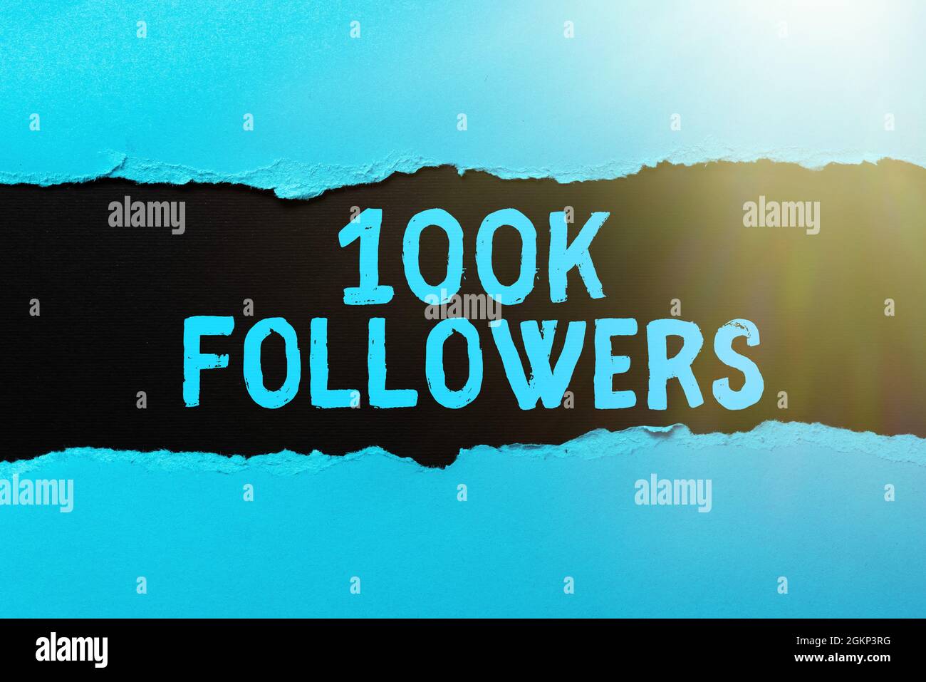 Inspiration showing sign 100K Followers. Conceptual photo number of ...