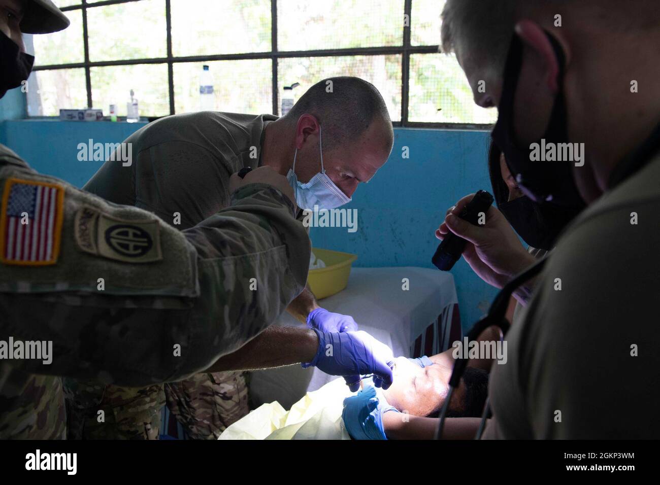 U.S. Army Maj. Nathan Borden, an emergency medicine M.D., with the ...