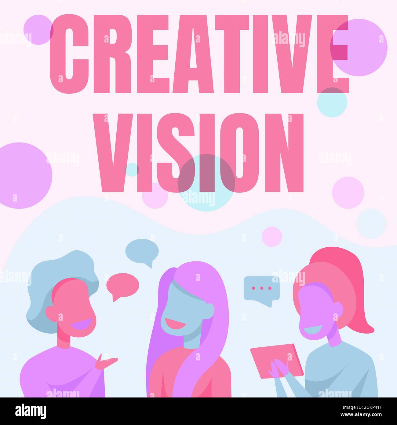 Conceptual caption Creative Vision. Business concept process of ...